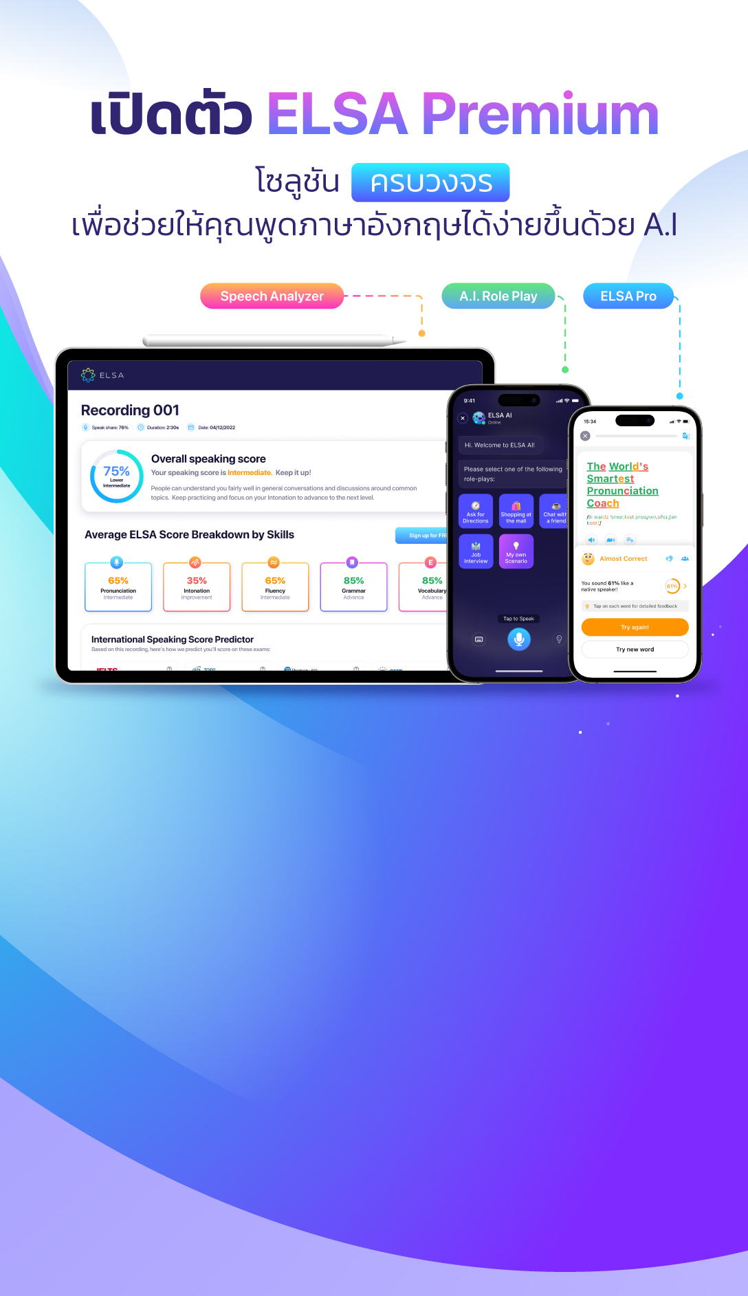 ELSA Speak - แอพฝึกพูดภาษาอังกฤษอันดับ 1 ในตลาด