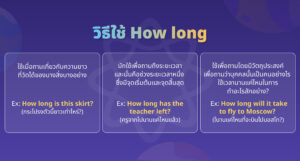 How long คืออะไร? โครงสร้าง How long ที่ใช้บ่อยพร้อมคําตอบ
